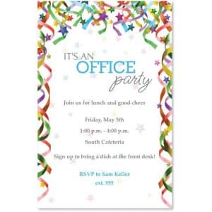 office party invitation message - كلمات اغاني