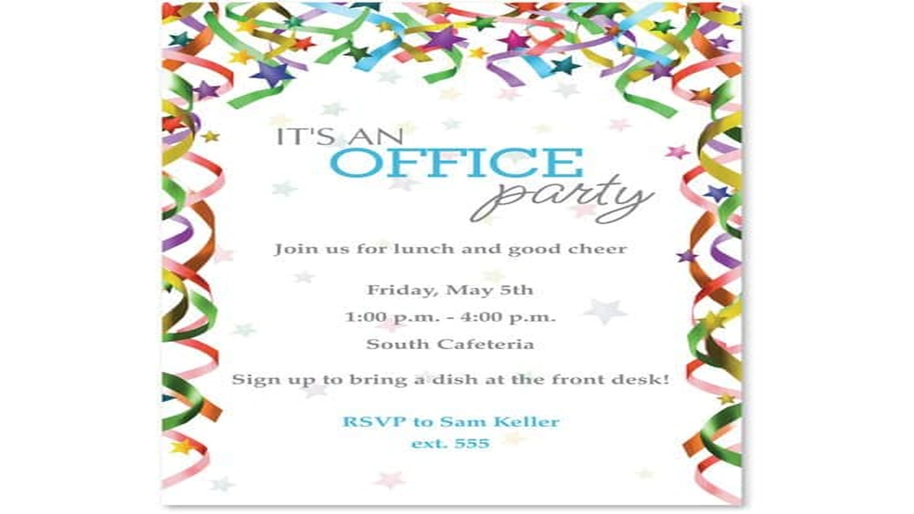 office party invitation message - كلمات اغاني